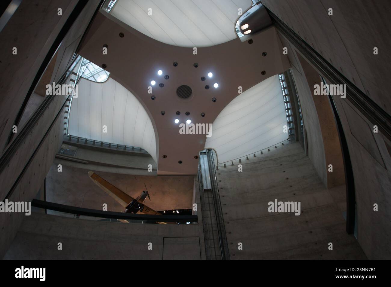 A small airplane, a Mercedes-Benz symbol referencing the company's ...