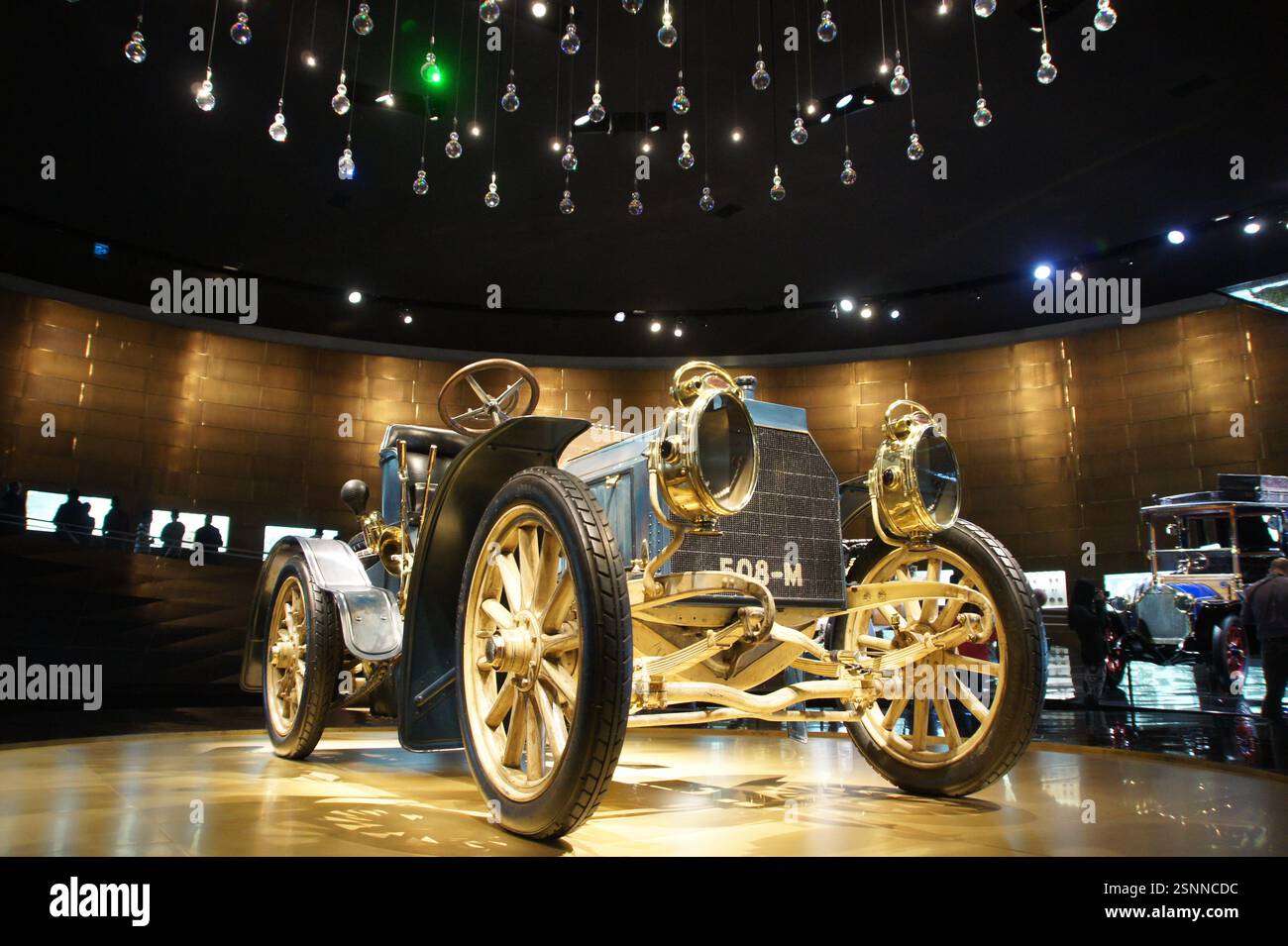 A classic blue Mercedes-Benz, a 1908 Mercedes Simplex 40. Germany ...
