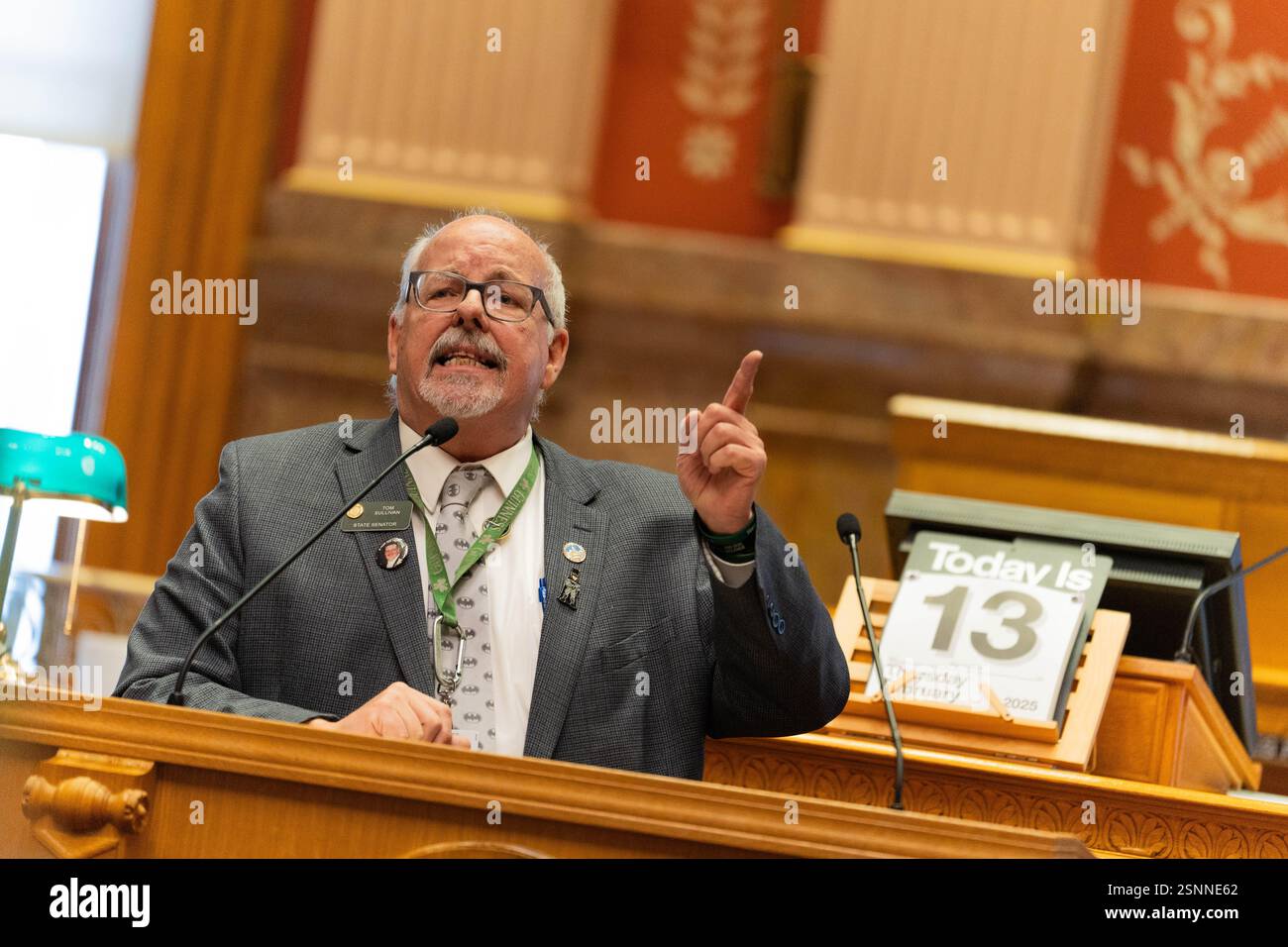Denver, Colorado, USA. 13th Feb, 2025. State Sen. Tom Sullivan, D ...