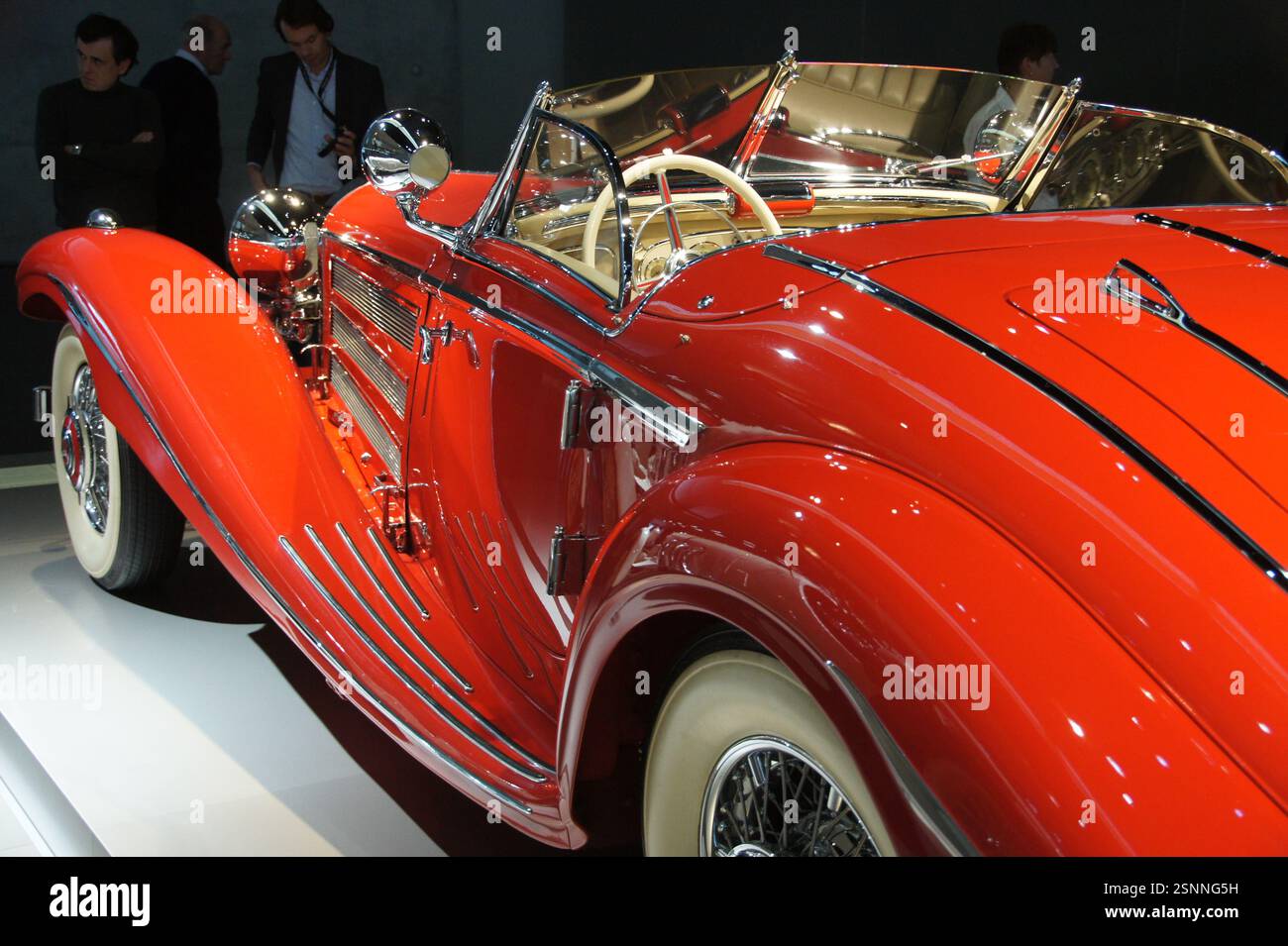 Germany, Munich. Red Mercedes-Benz 500K Spezial-Roadster, a timeless ...