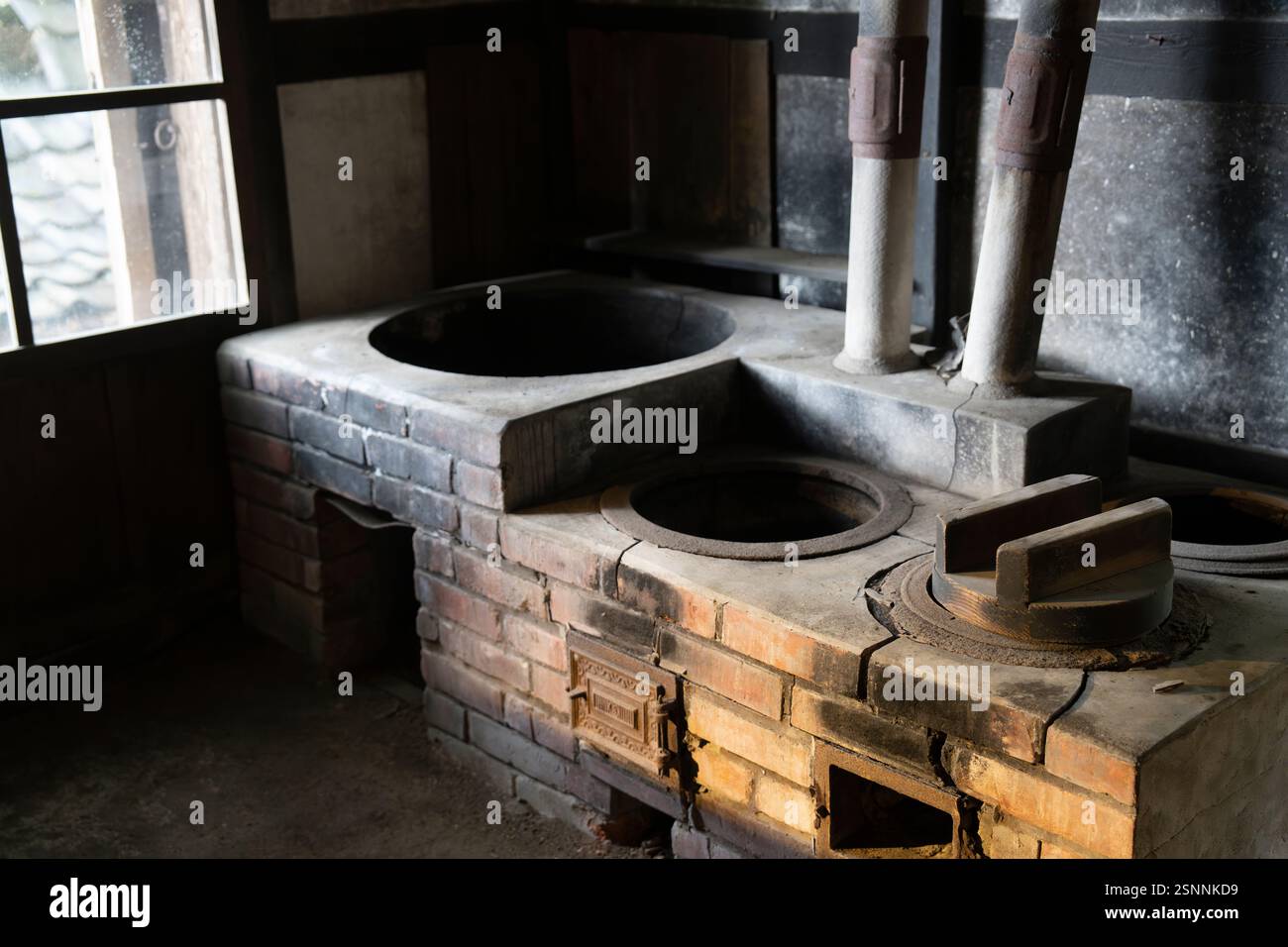 Cooking area in an old private house Stock Photo - Alamy