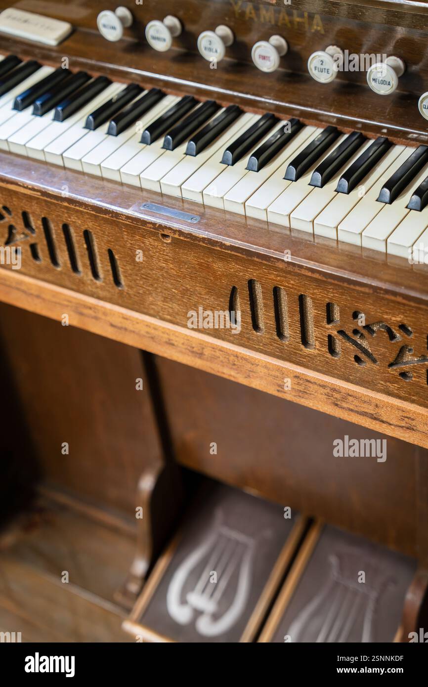 Old organ at primary school Stock Photo - Alamy