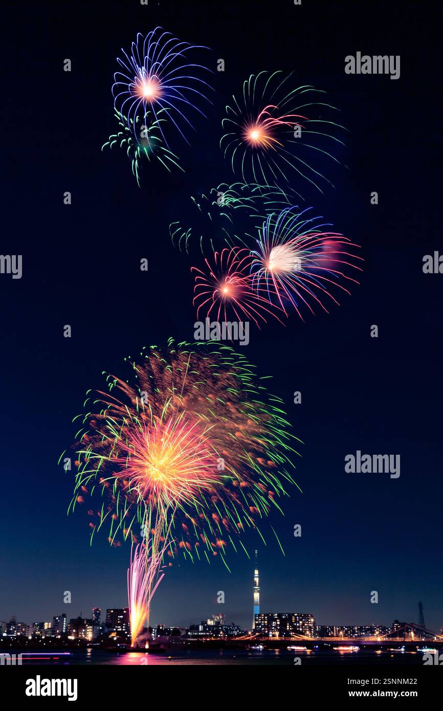 Koto Fireworks display Tokyo Stock Photo - Alamy