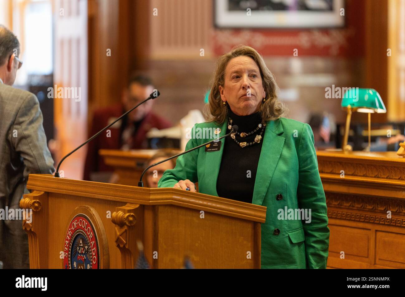 Denver, Colorado, USA. 13th Feb, 2025. State Sen. Lisa Frizell, R ...
