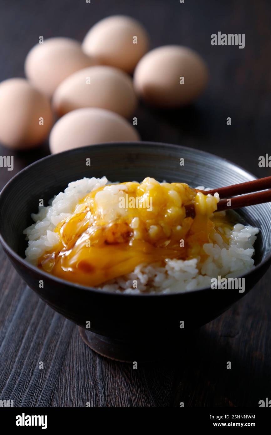 Rice with egg Stock Photo - Alamy