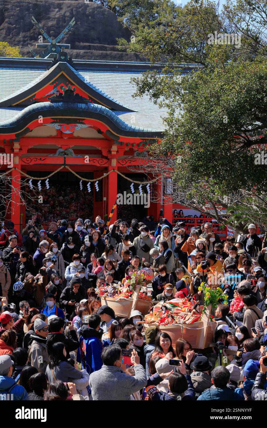 Awashima Shrine Hina-nagashi Wakayama City, Wakayama Prefecture Stock ...