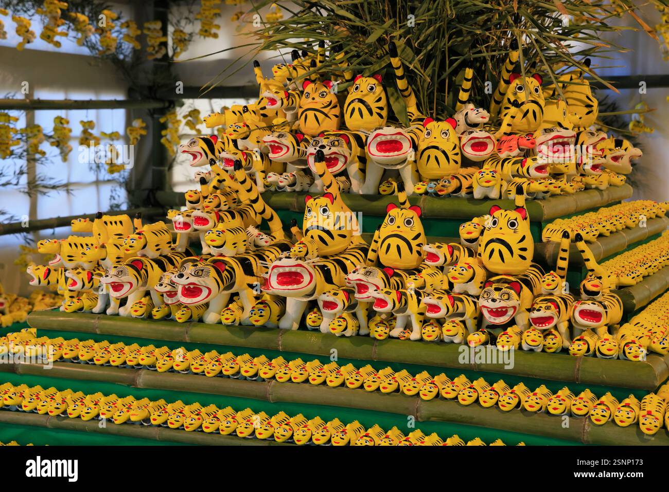 Shigisan Tiger Festival, special altar for the tiger of Zhangzi ...