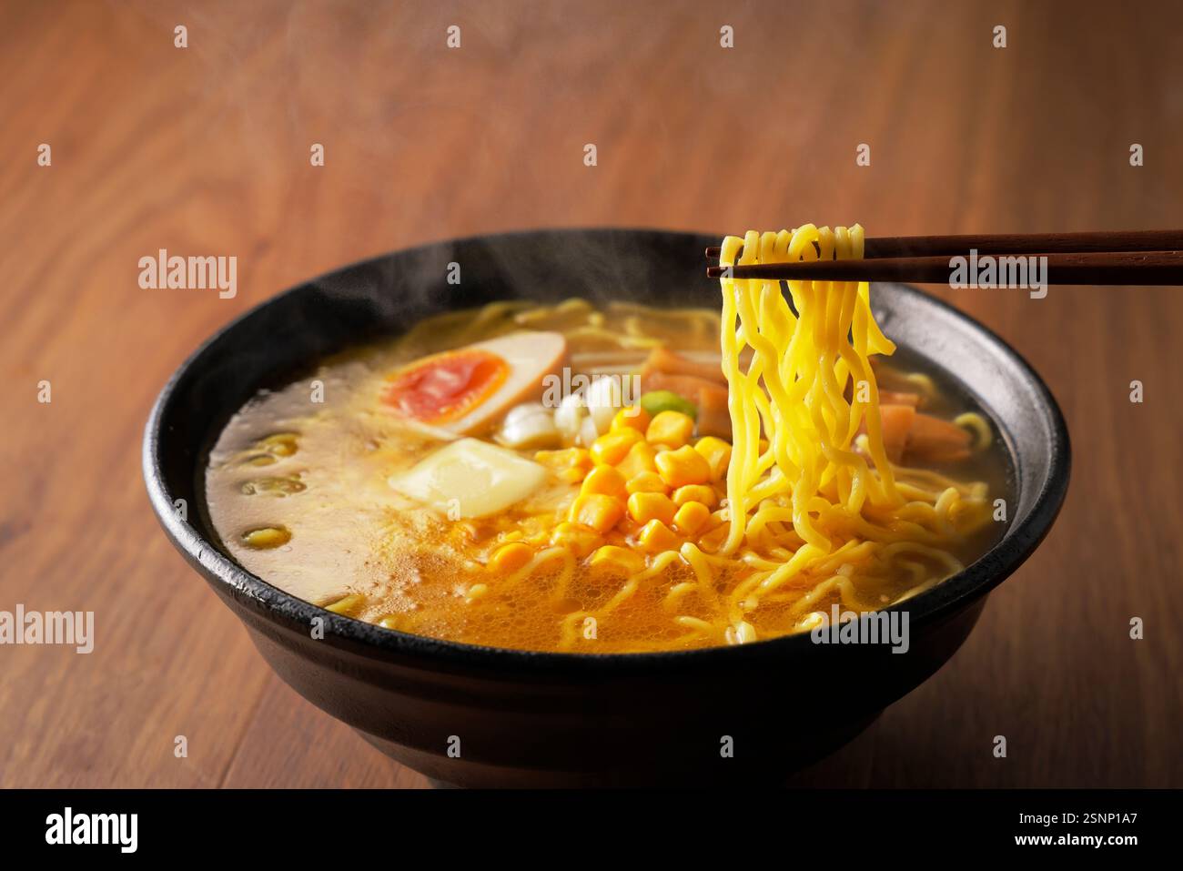Miso butter corn ramen Stock Photo - Alamy