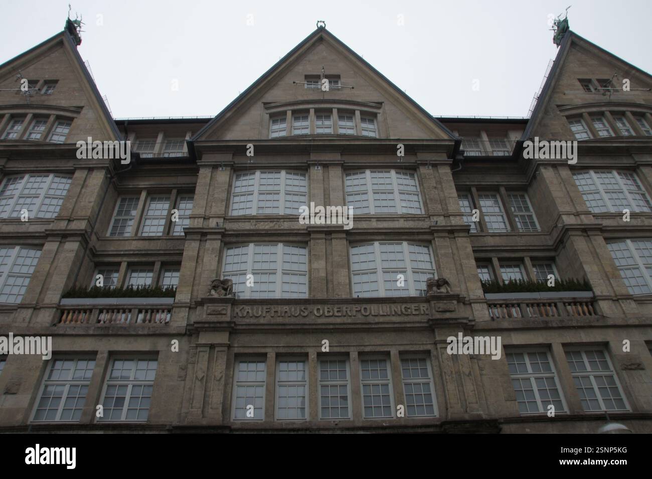 The Kaufhaus Oberpollinger department store facade in Germany, Munich ...