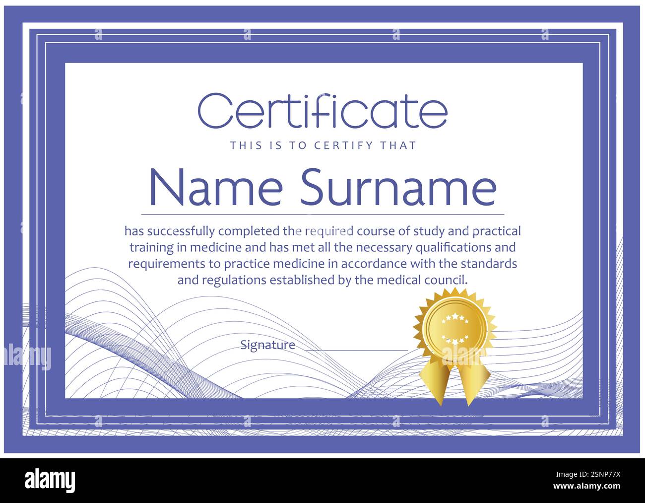 Certificate of medical course completion for healthcare professional ...