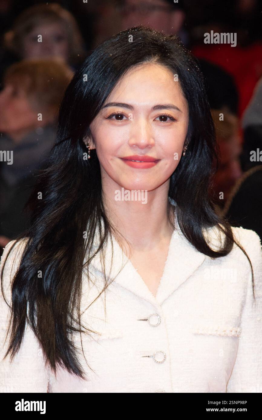 Berlin, Germany. 13th Feb, 2025. Yao Chen attending the Opening red carpet of the 75th Berlin ...