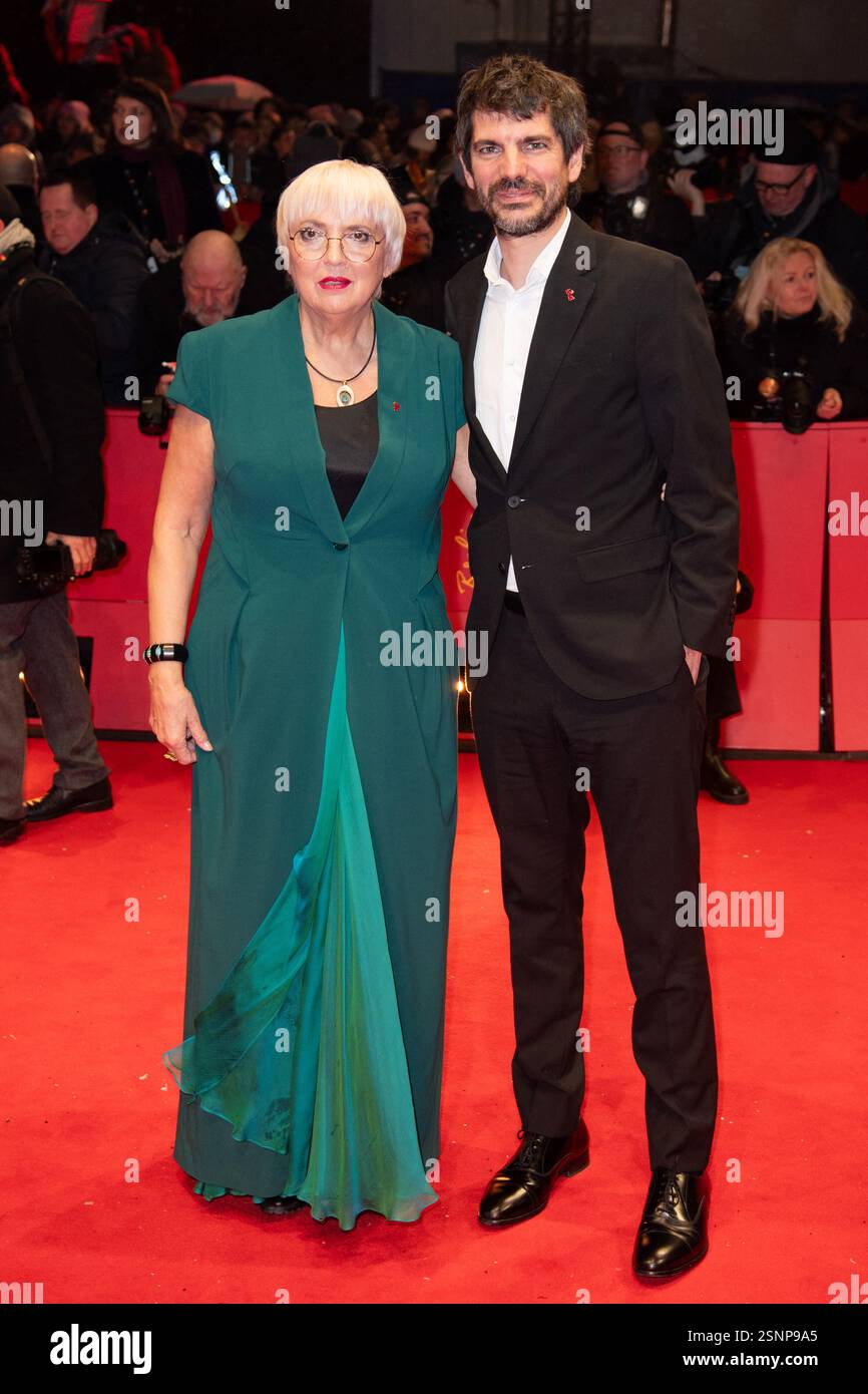 Berlin, Germany. 13th Feb, 2025. Ernest Urtasun and Claudia Roth ...