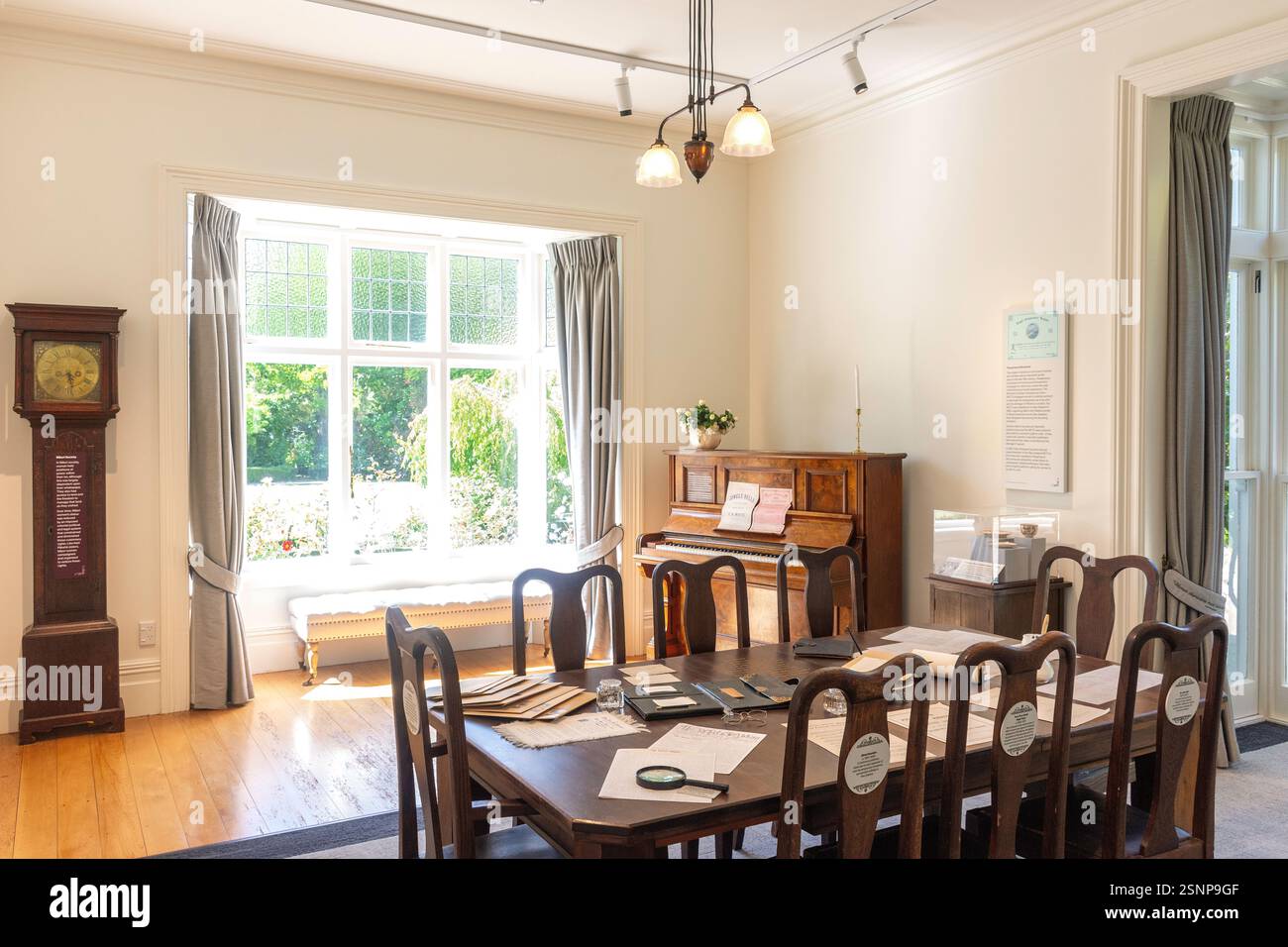 Drawing room in Kate Sheppard House (suffragist), Clyde Road, Ilam ...