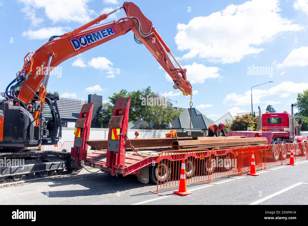 Pipe laying on road , Clyde Road, Ilam, Christchurch (Ōtautahi ...