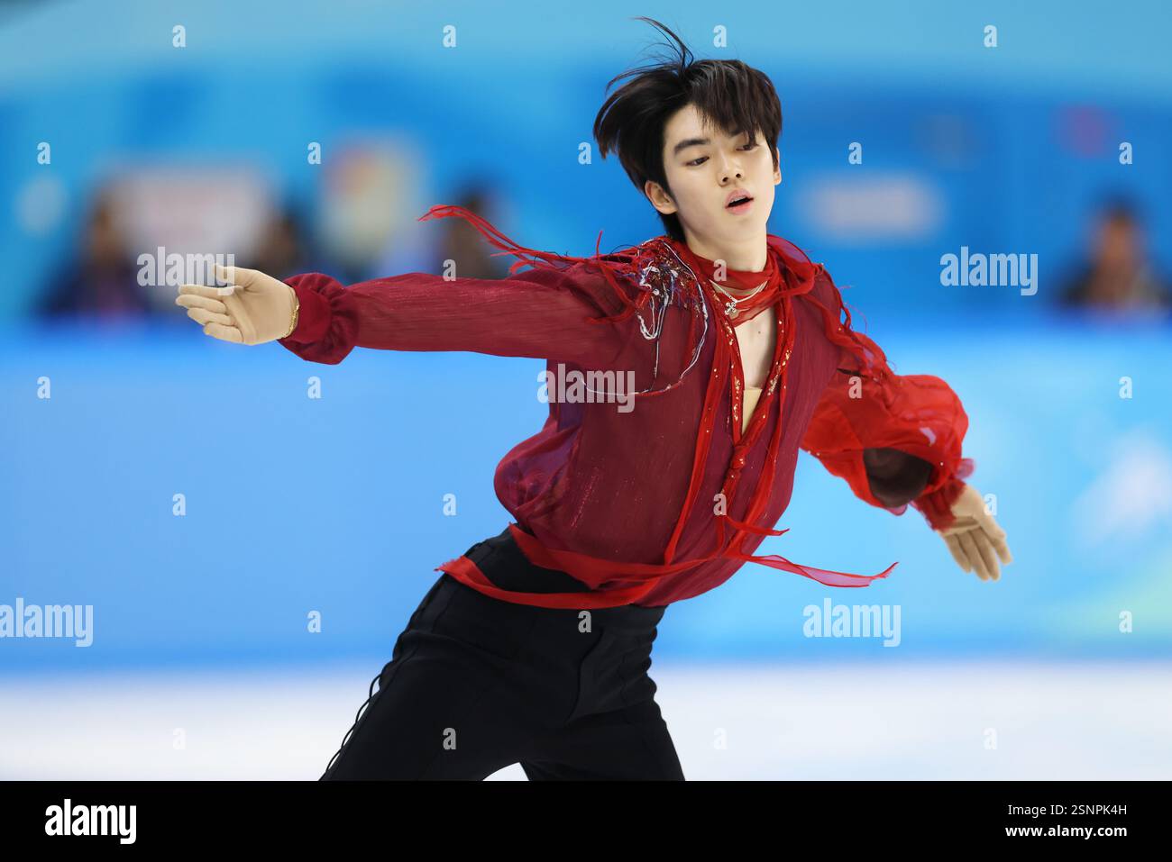 Harbin, China. 13th Feb, 2025. Cha Junhwan (KOR) Figure Skating : Men's ...