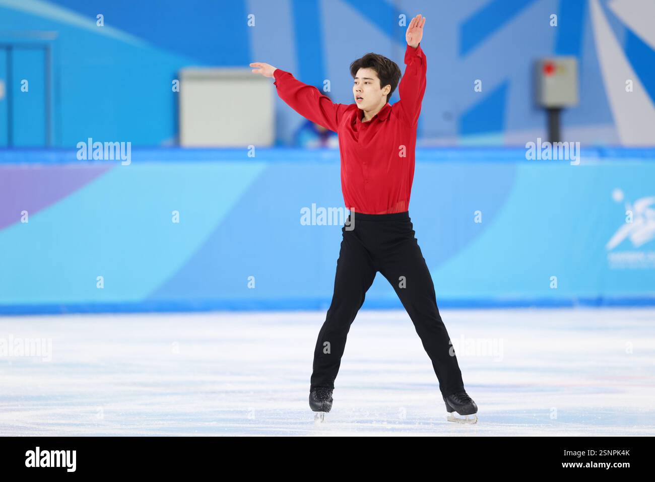 Harbin, China. 13th Feb, 2025. Dai Daiwei (CHN) Figure Skating : Men's ...