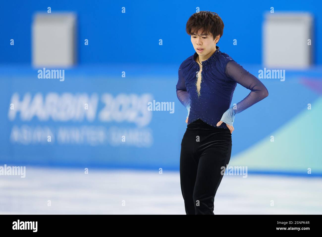 Harbin, China. 13th Feb, 2025. Shun Sato (JPN) Figure Skating : Men's ...