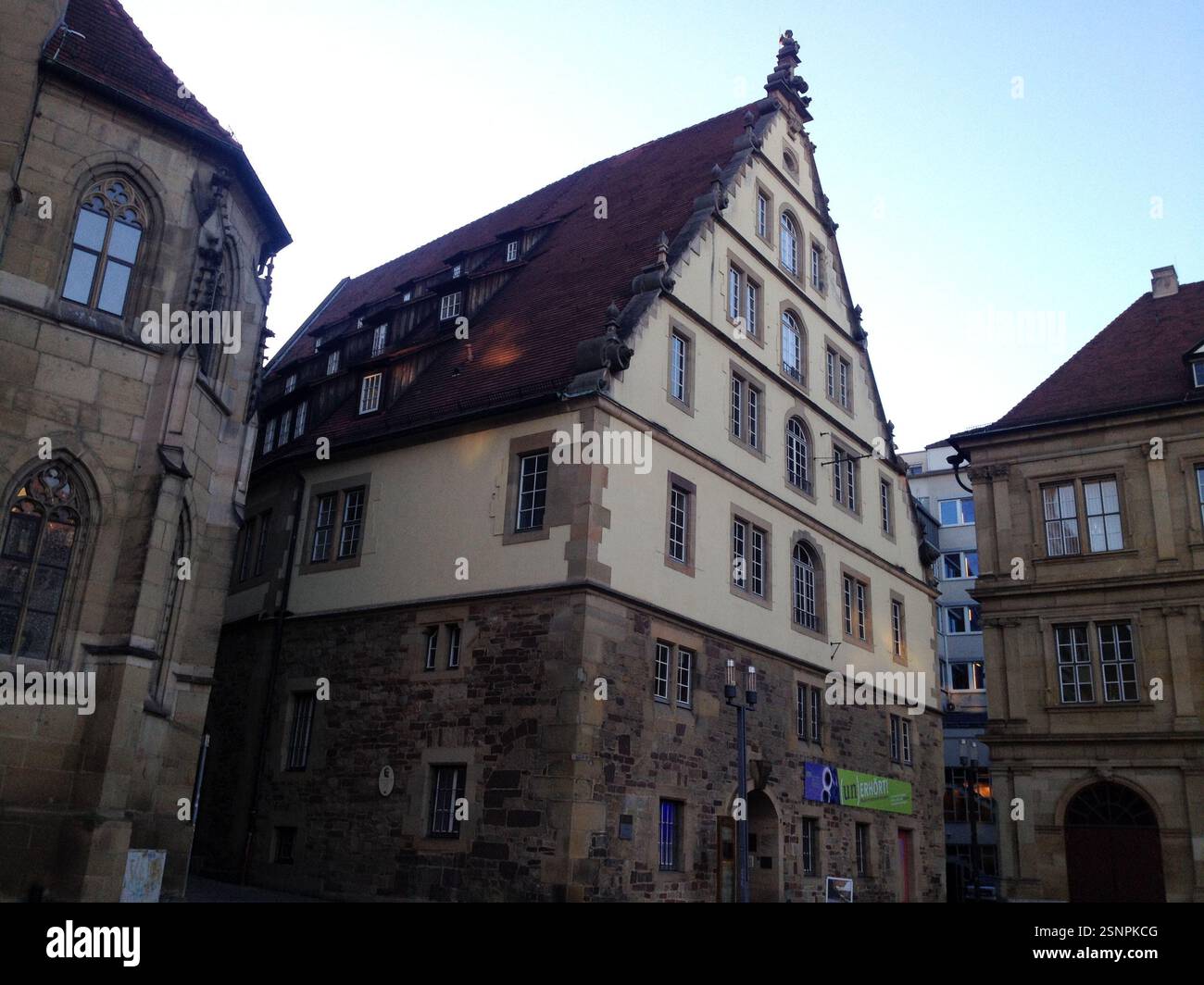 Pitched roof garden house hi-res stock photography and images - Alamy