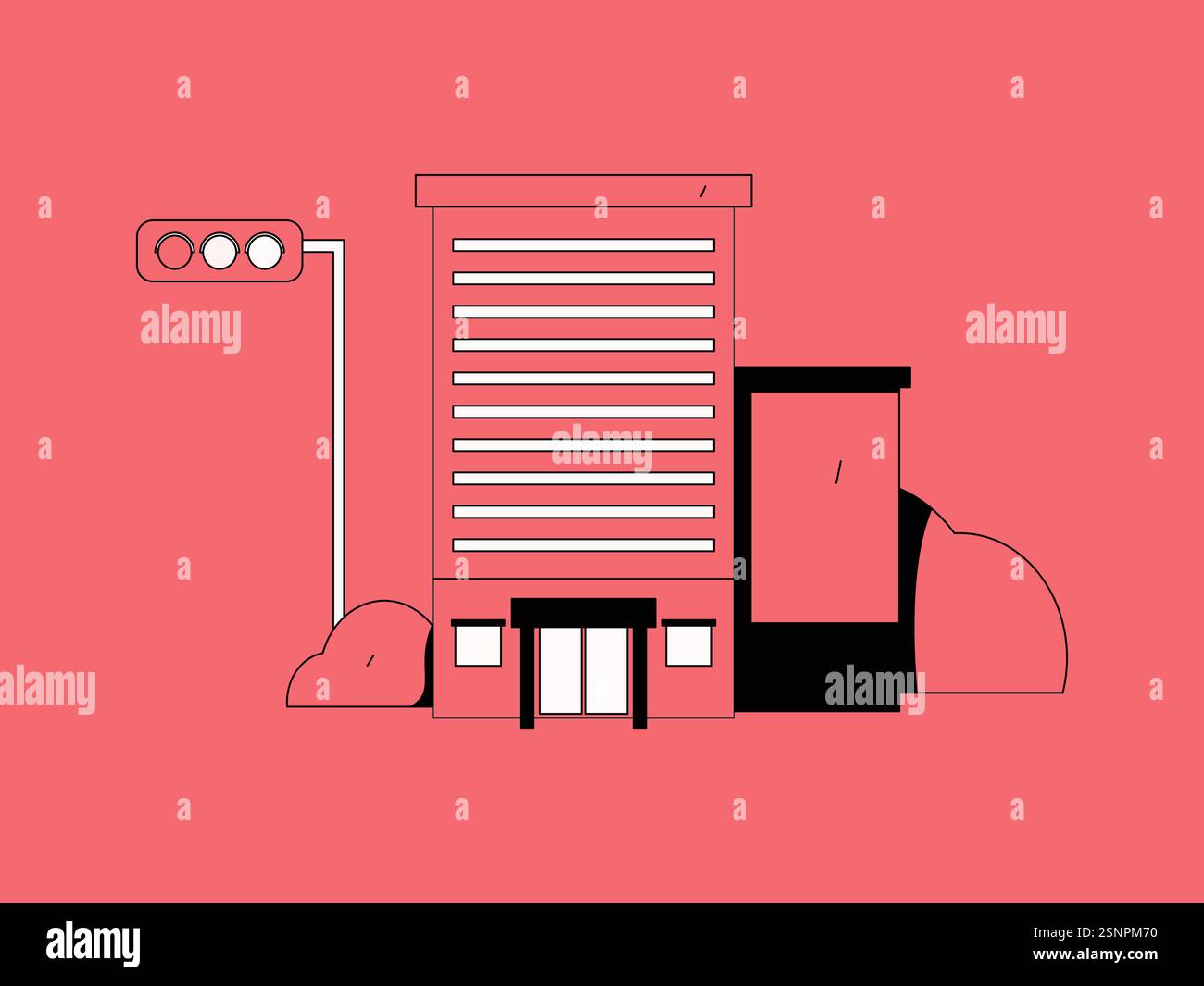 House building vector concept operation hand drawn illustration Stock ...
