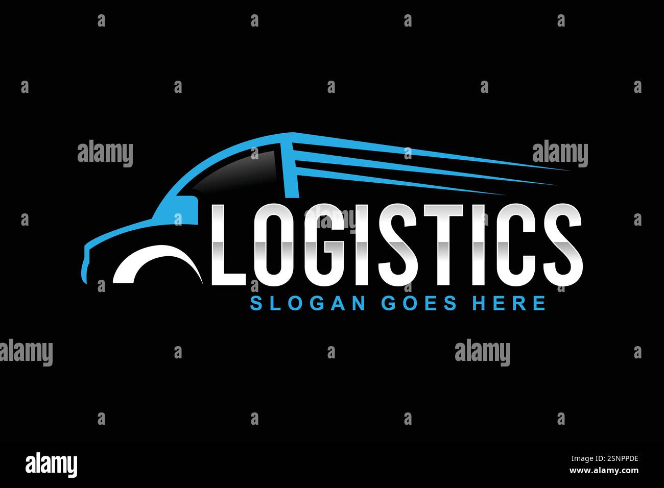 Business logo logistic truck design trailer transport, express cargo ...