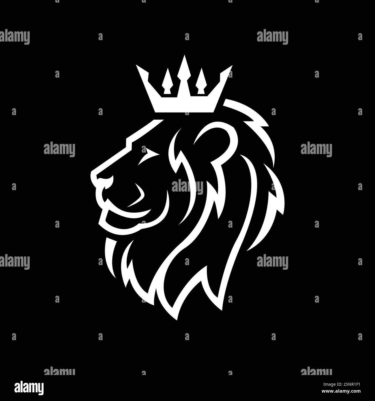 King logo design hi-res stock photography and images - Alamy