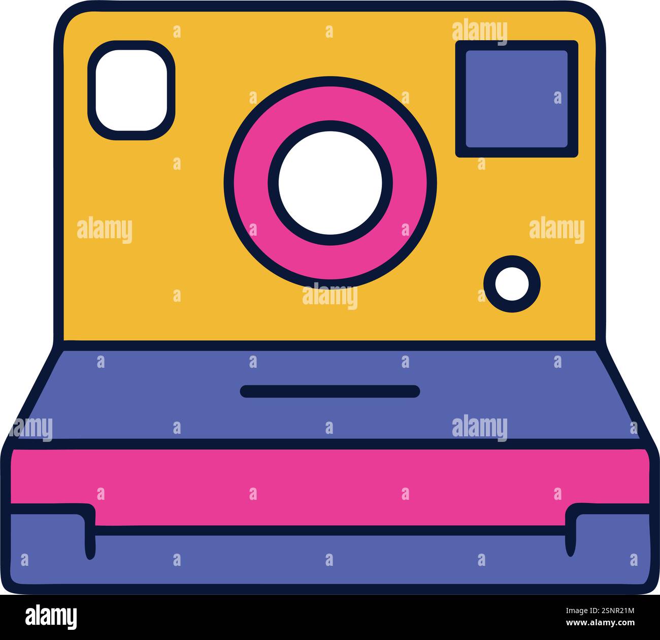 Retro object polaroid camera icon Stock Vector Image & Art - Alamy