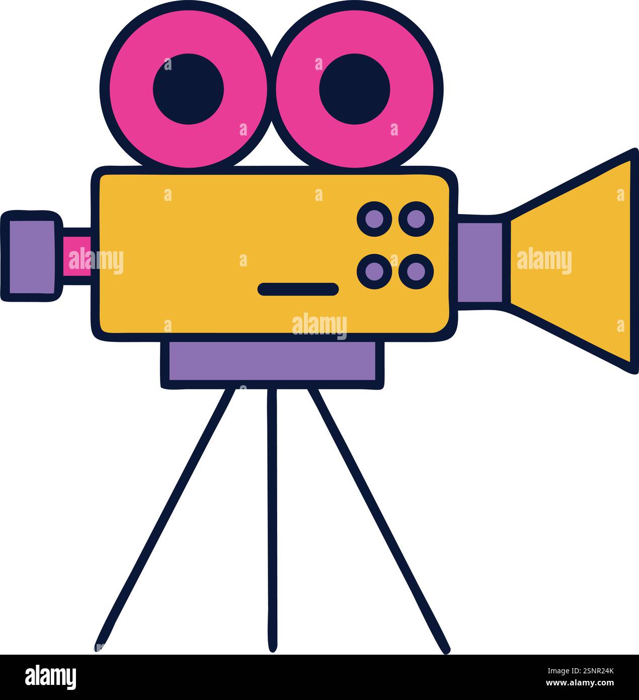 Retro object vintage film camera icon Stock Vector Image & Art - Alamy