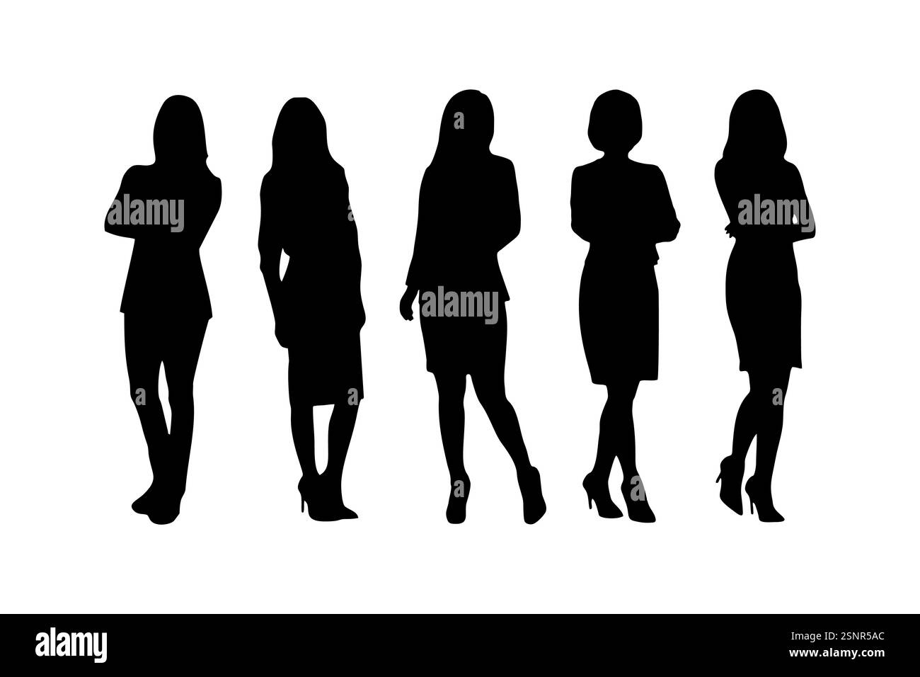 Female in business attire Stock Vector Images - Alamy
