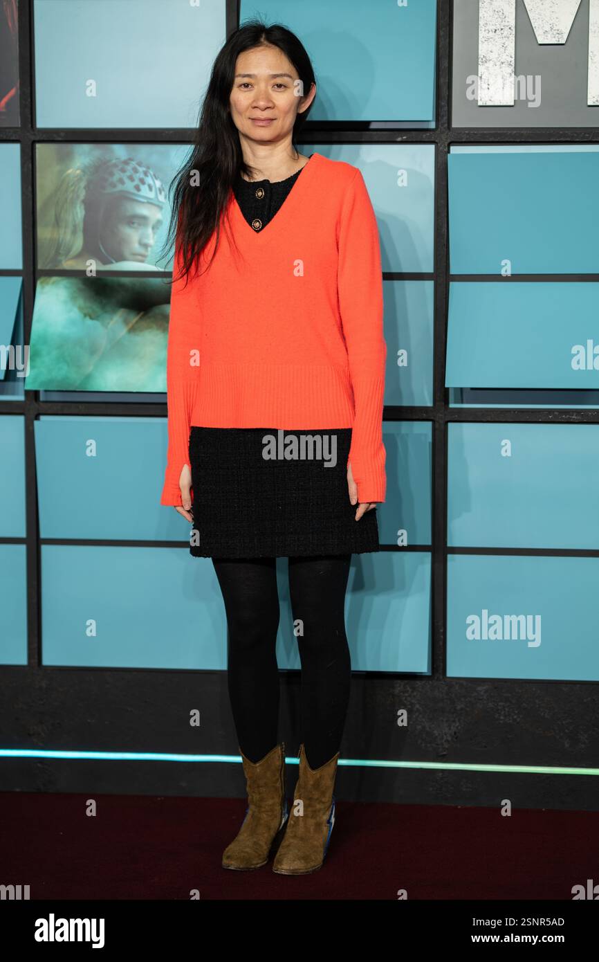 LONDON, ENGLAND - FEBRUARY 13: Chloé Zhao attends the World Premiere of ...