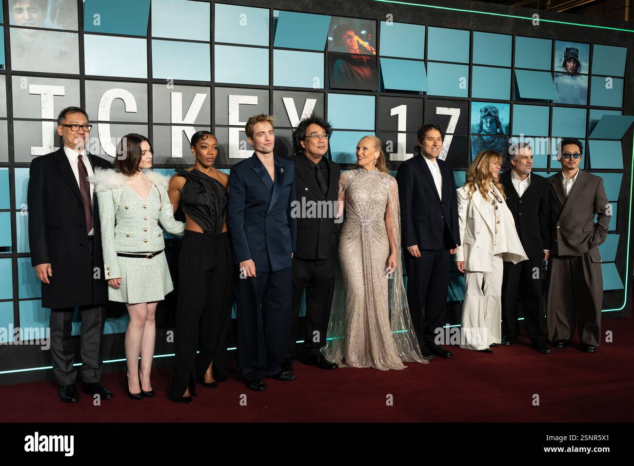 LONDON, ENGLAND - FEBRUARY 13: (L-R) Producer Dooho Choi, Anamaria ...