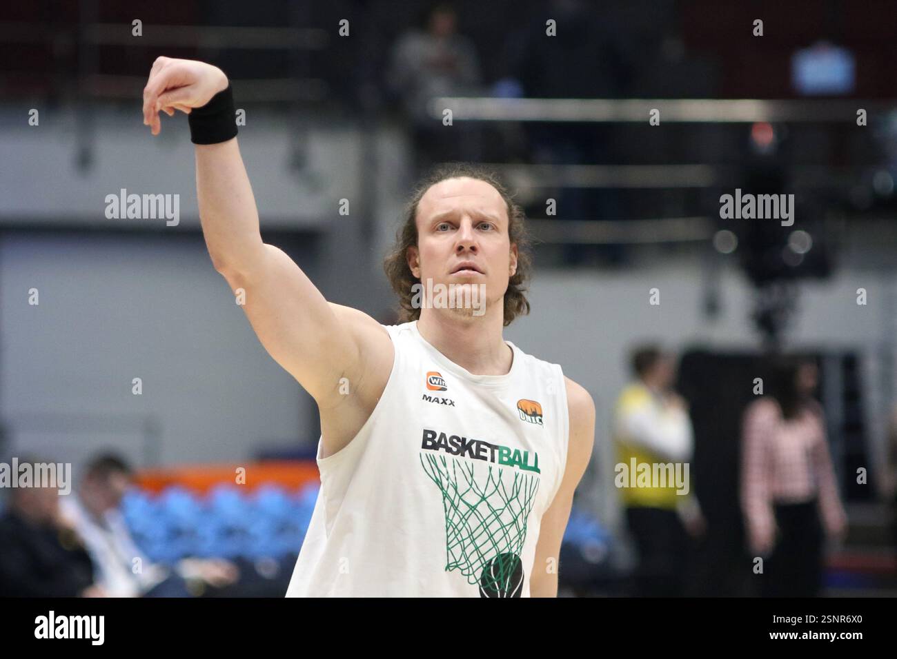 Saint Petersburg, Russia. 13th Feb, 2025. Dmitry Kulagin (5) of UNICS ...