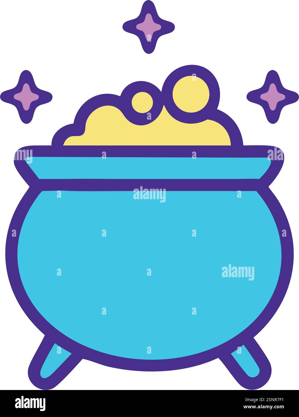 Enchanted magical cauldron Stock Vector Image & Art - Alamy