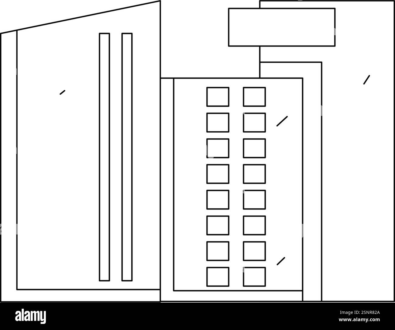 House building vector concept operation hand drawn illustration Stock ...
