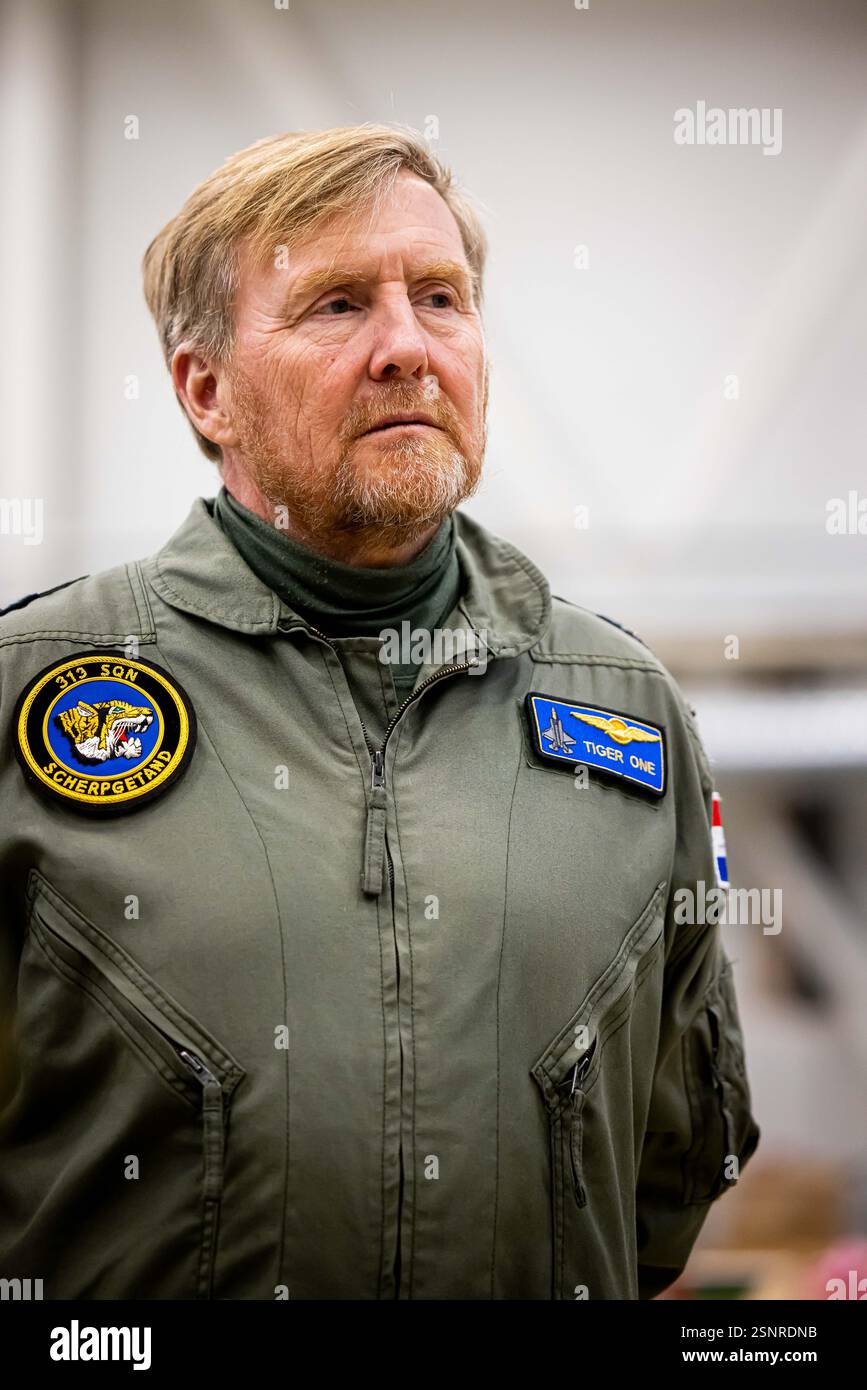 Amari, Estonia. 13th Feb, 2025. King Willem-Alexander during a visit to ...