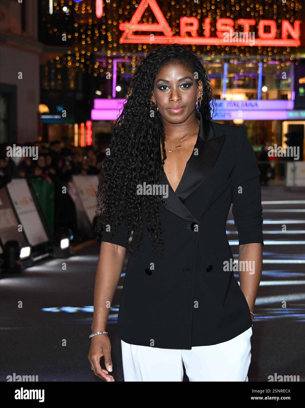 Sanremo, . 14th Feb, 2025. Third Evening. After Festival In the photo ...