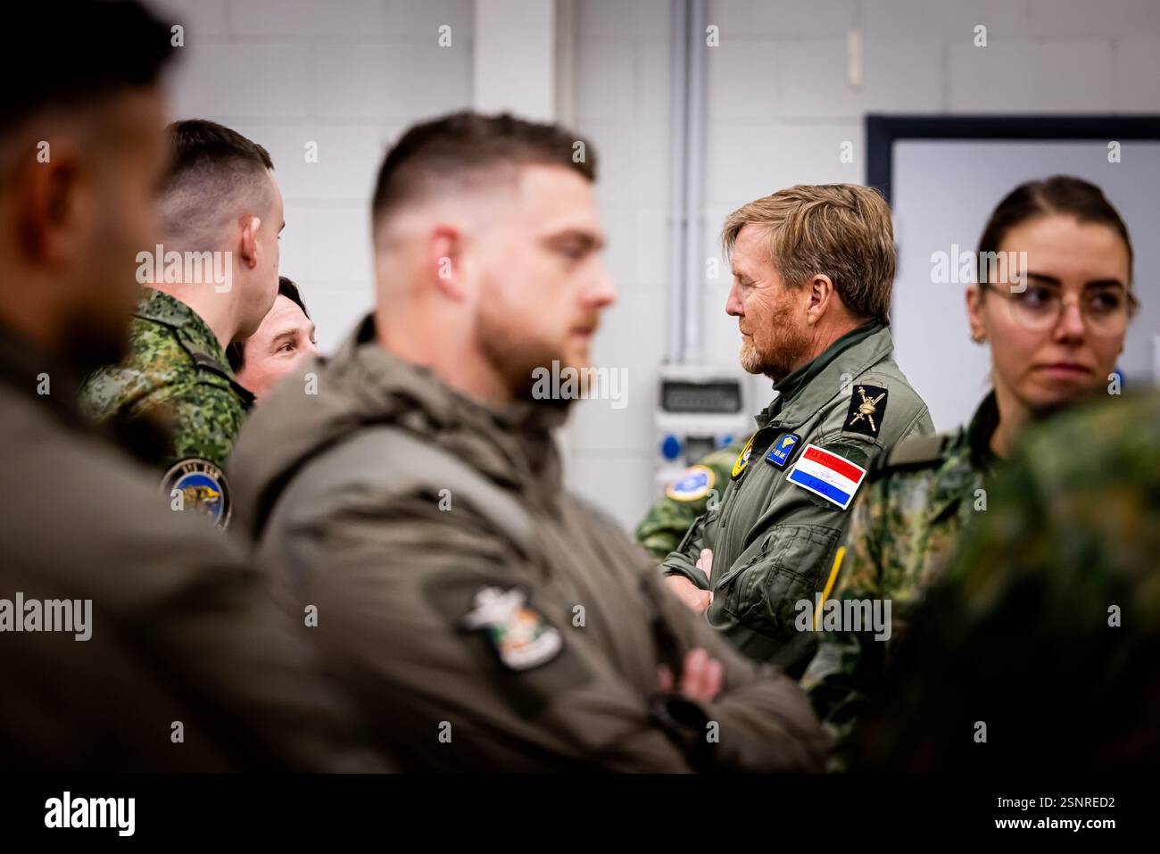 Amari, Estonia. 13th Feb, 2025. King Willem-Alexander during a visit to ...