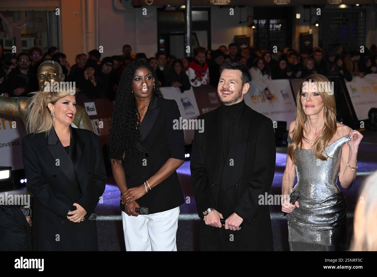 Sanremo, . 14th Feb, 2025. Third Evening. After the Festival In the ...