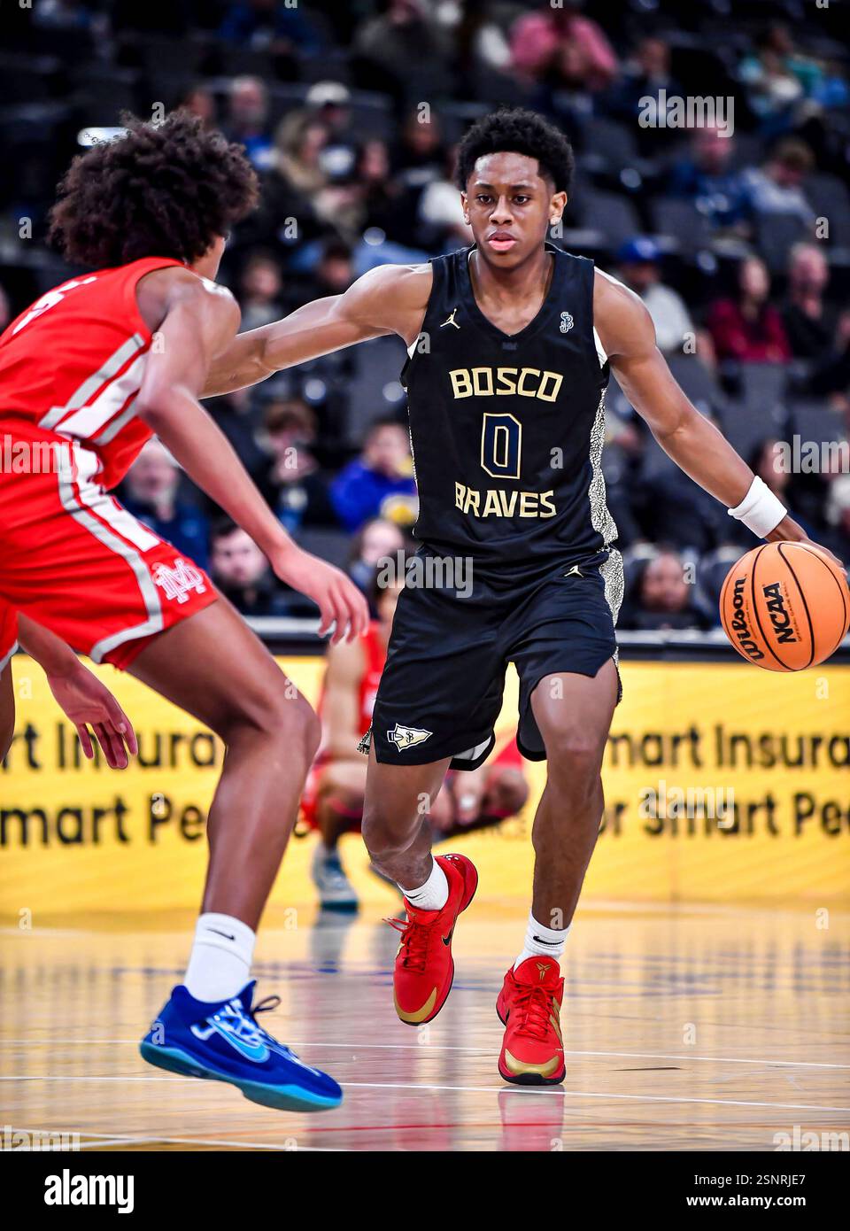 February 1, 2025 Inglewood, CA..Brandon McCoy (0) of St. John Bosco ...
