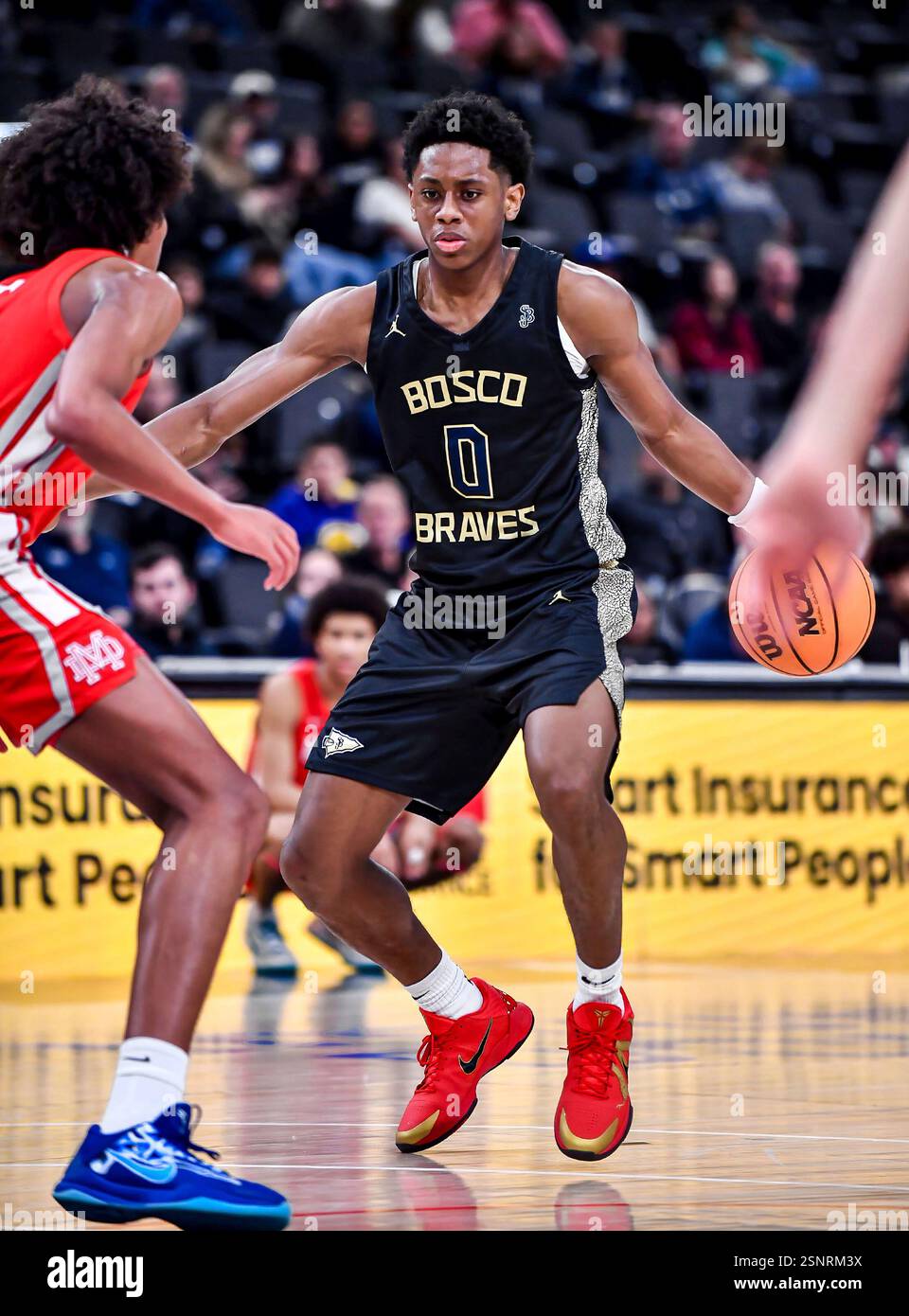 February 1, 2025 Inglewood, CA..Brandon McCoy (0) of St. John Bosco ...