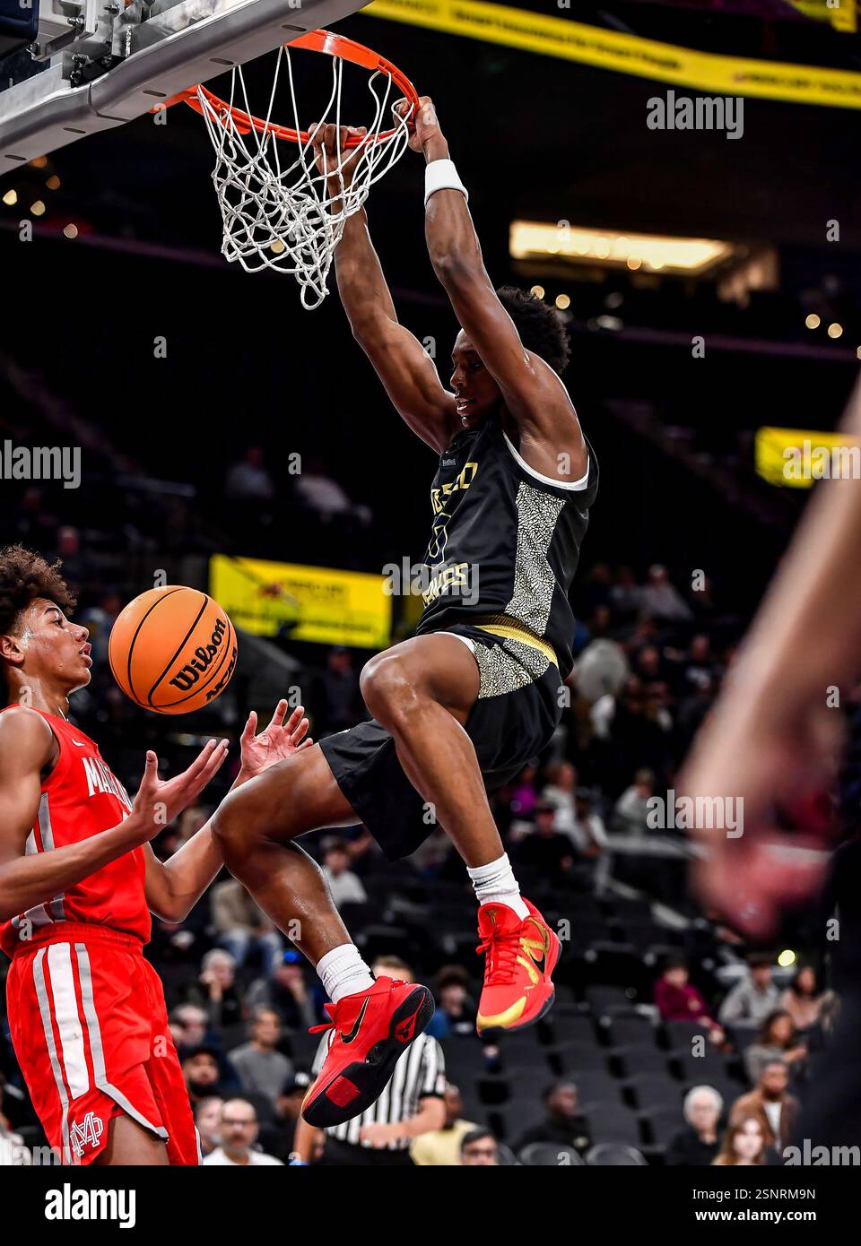 February 1, 2025 Inglewood, CA.Brandon McCoy (0) of St. John Bosco high ...