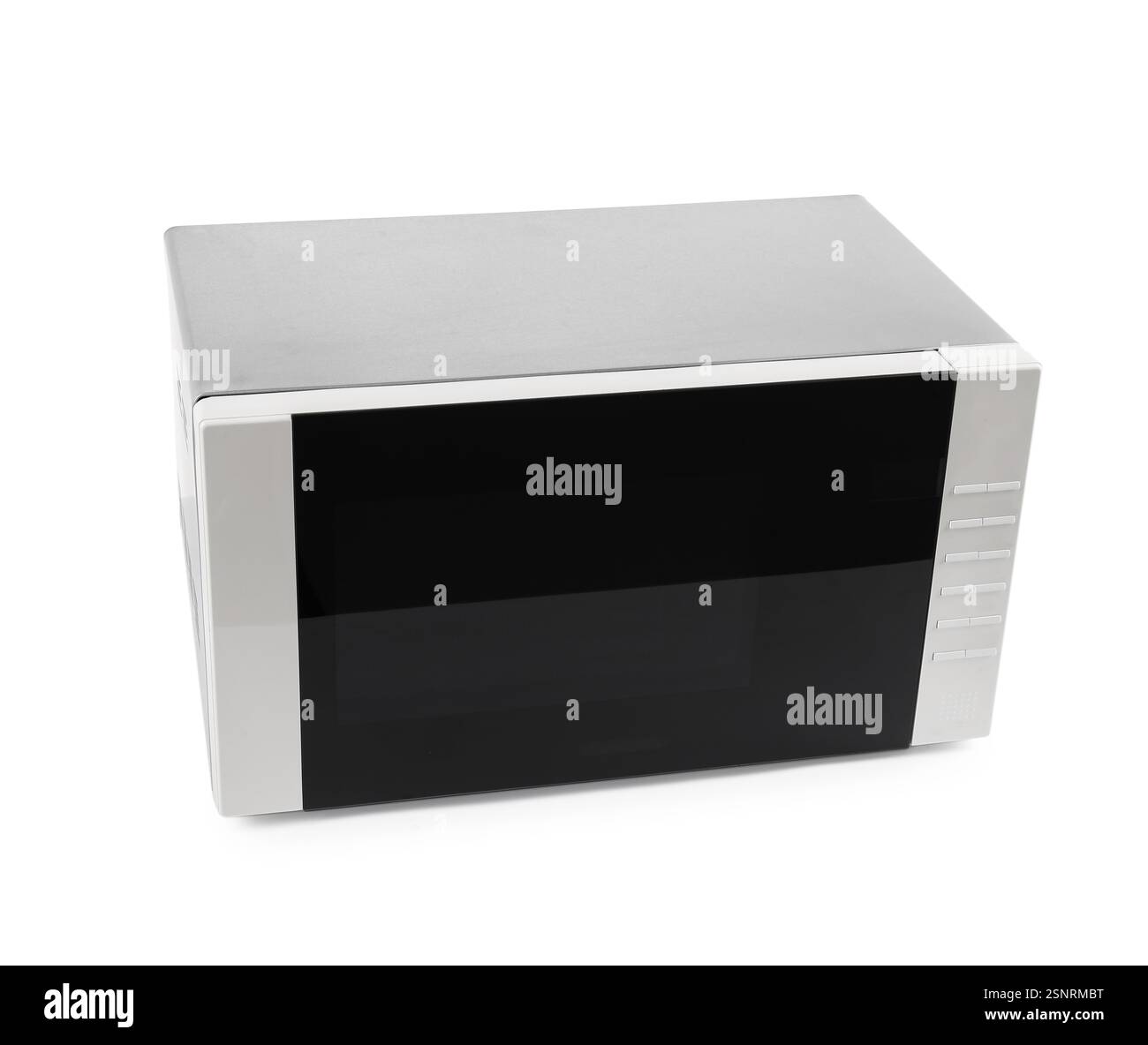 Closed modern microwave oven isolated on white Stock Photo - Alamy