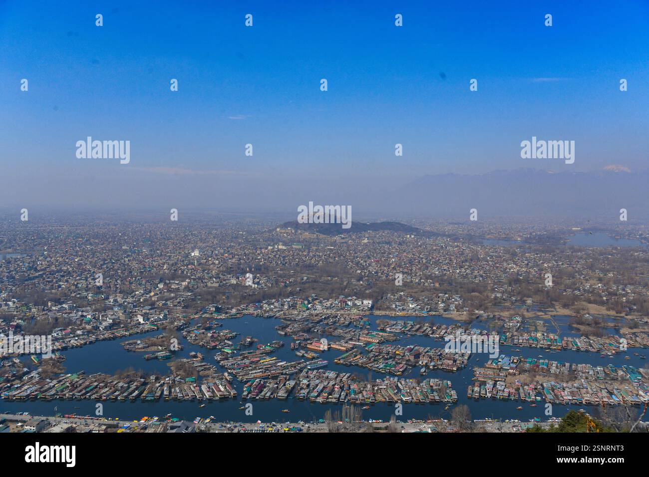 February 13, 2025, Srinagar, Jammu And Kashmir, India: An aerial view ...
