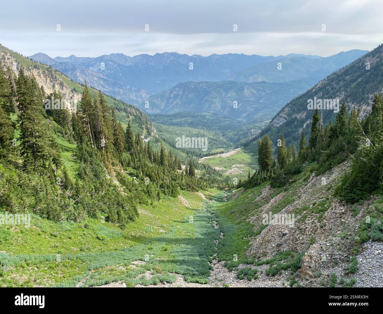 Hiking trail up Mt. Timpanogos Stock Photo - Alamy