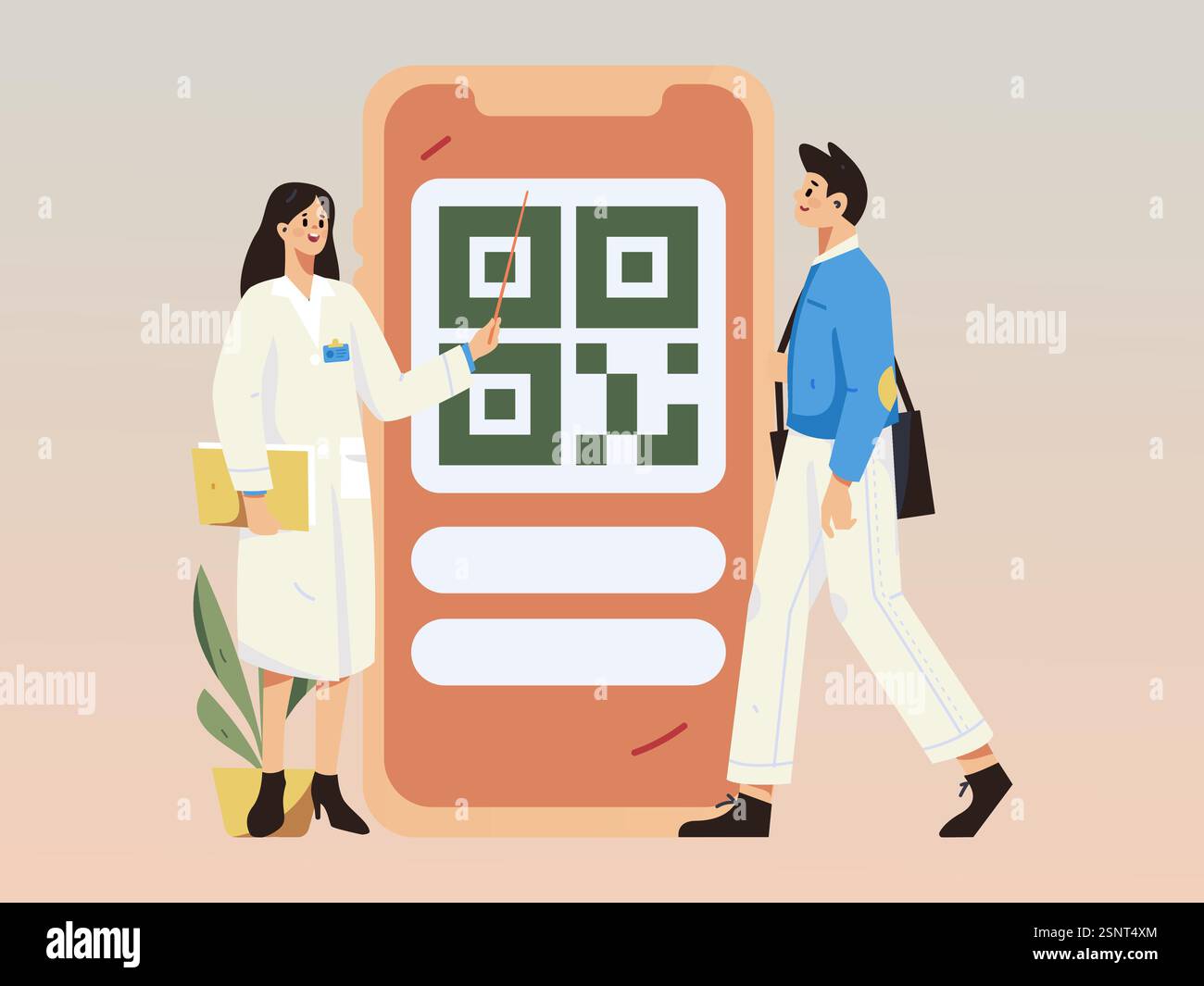 Green code doctor epidemic prevention and anti-epidemic flat vector ...