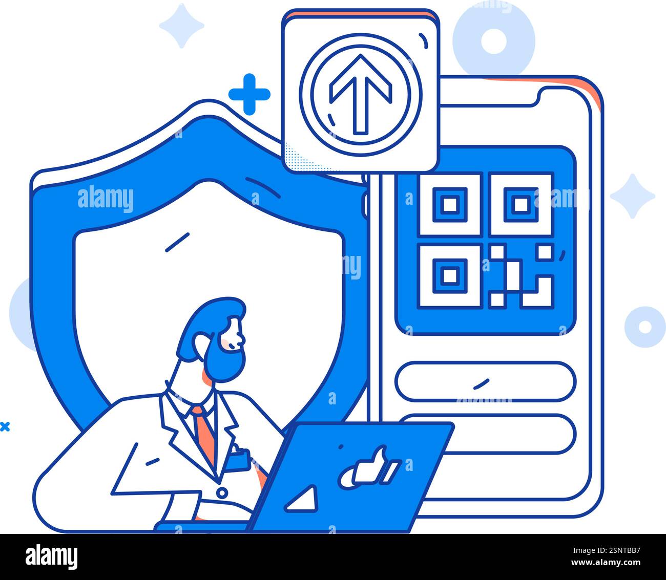 Green code doctor epidemic prevention and anti-epidemic flat vector ...