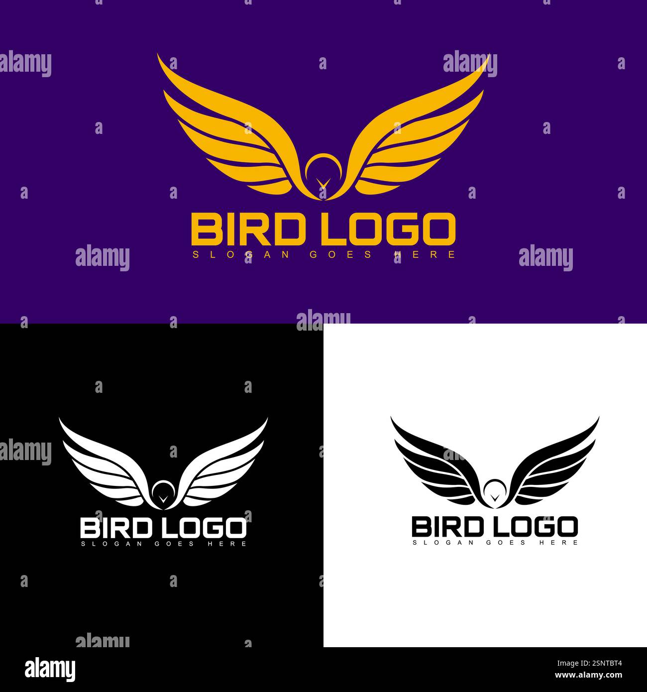 Wings Bird logo design. Bird logo for modern business, simple ...