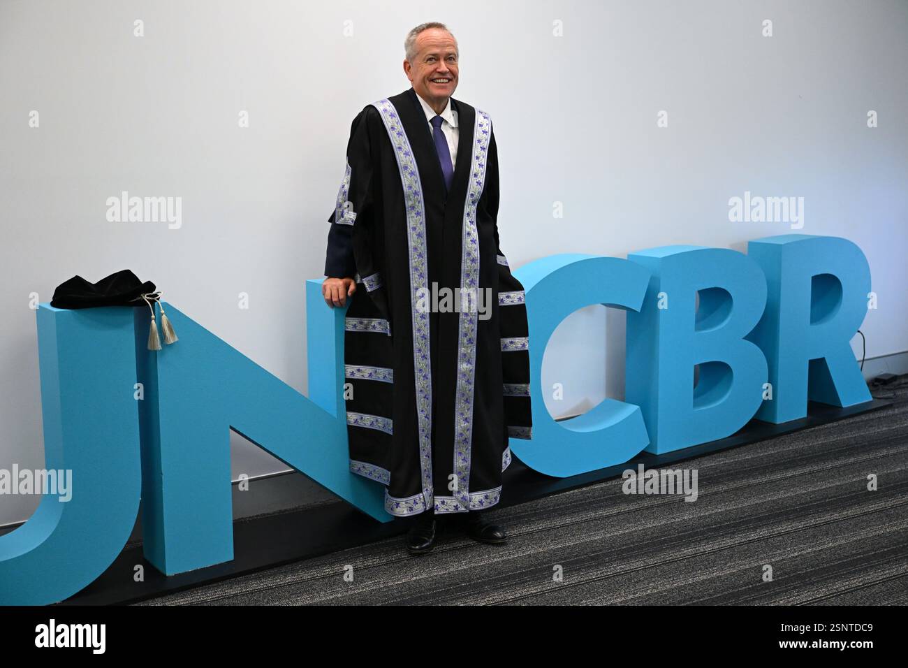 Canberra, Australia. 14th Feb, 2025. The new Vice-Chancellor of the ...
