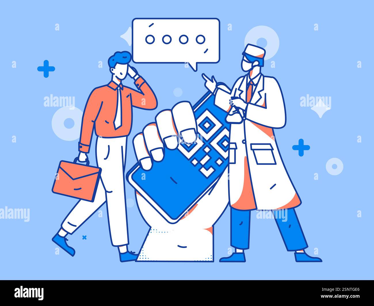 Green code doctor epidemic prevention and anti-epidemic flat vector ...