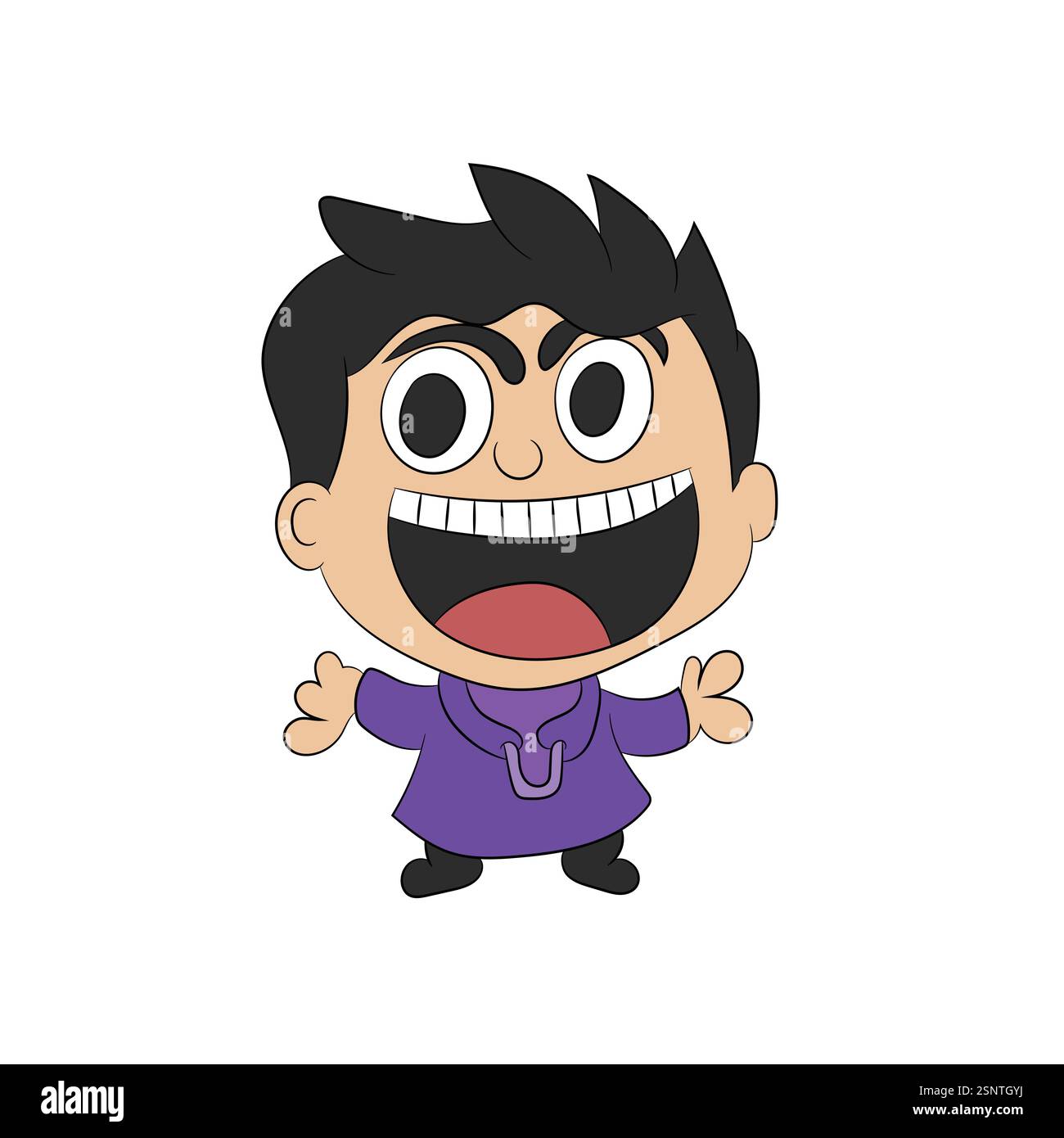 Set vector cartoon anime Cut Out Stock Images & Pictures - Alamy