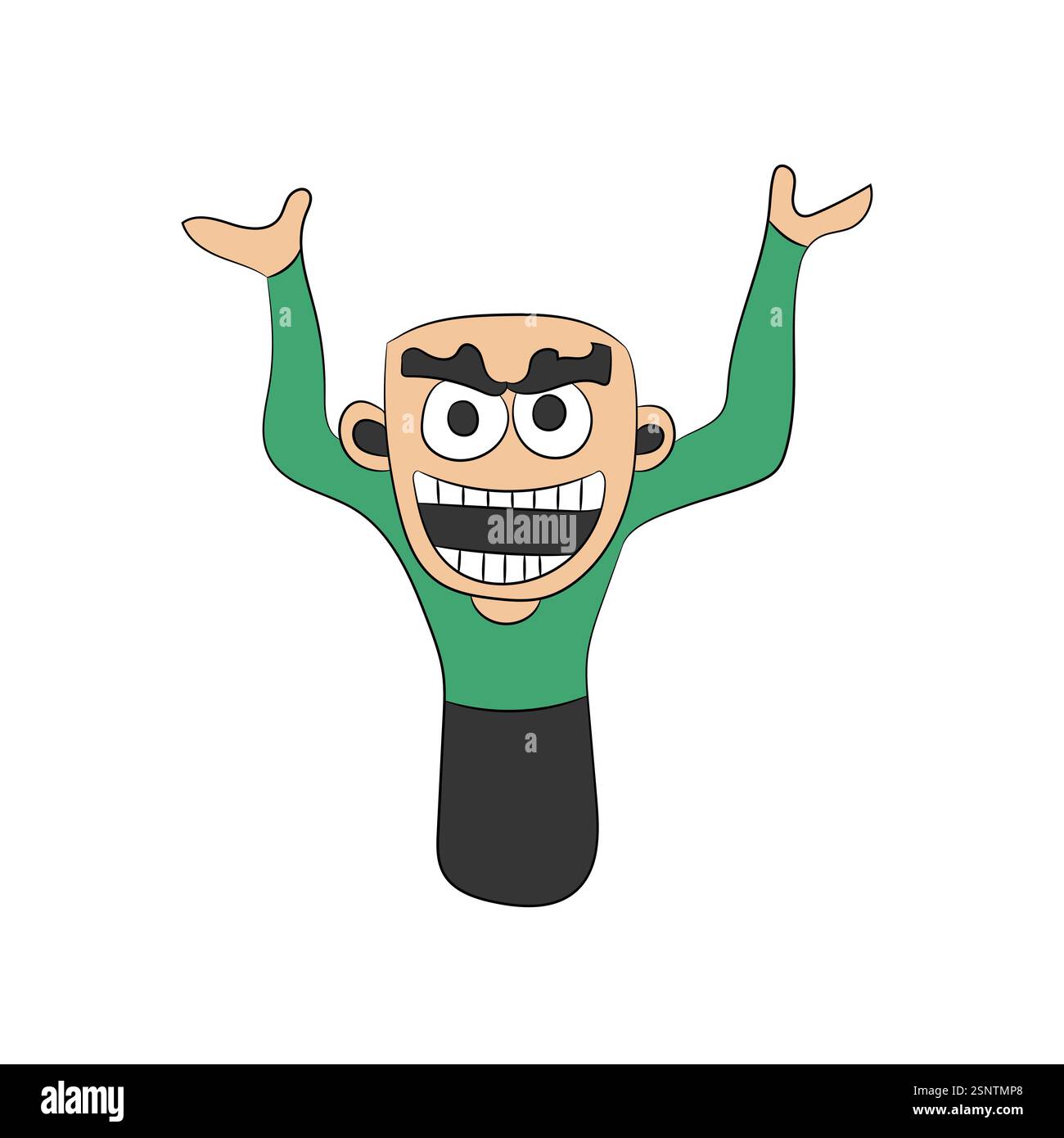 Character scary face Cut Out Stock Images & Pictures - Alamy